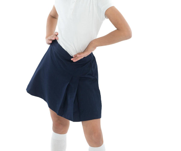 School Uniform Girls Two-Sided Pleated Solid Skort – hello nella